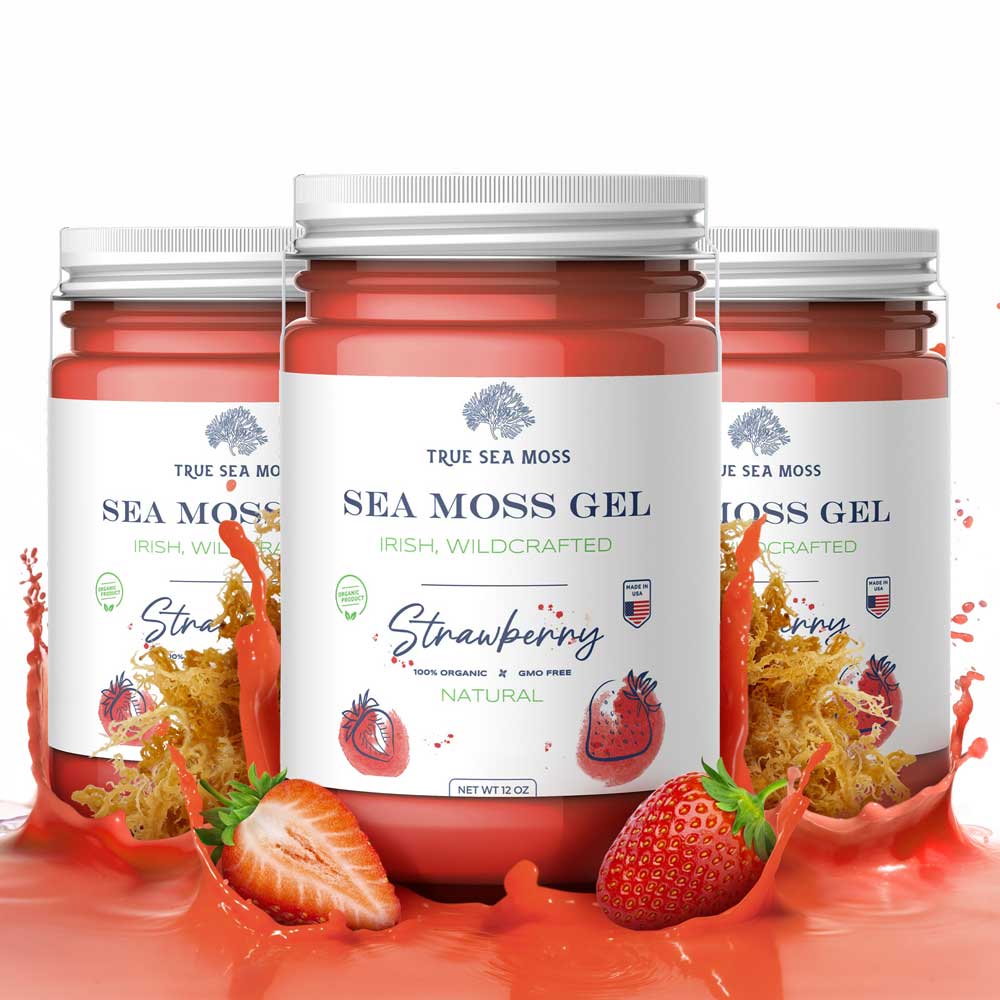 TrueSeaMoss - STRAWBERRY SEA MOSS GEL: 1 Pack – Anchor Pantry