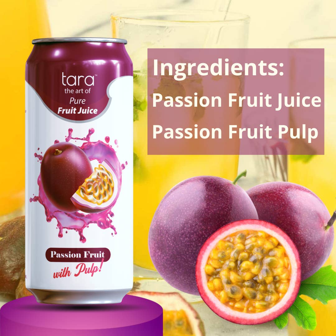 Tara Pure PassionFruit Juice, With Pulp,16.9 fl.oz – Anchor Pantry