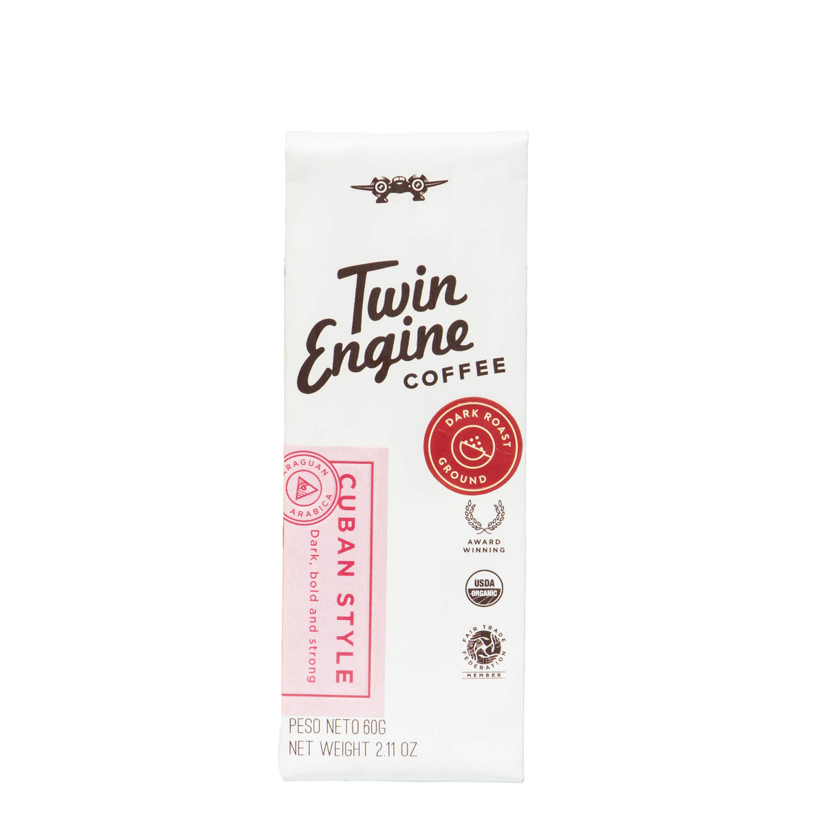 Twin Engine Coffee - "Perfect 1 Pot" Cuban-Style Traveler 2oz /Organic ...