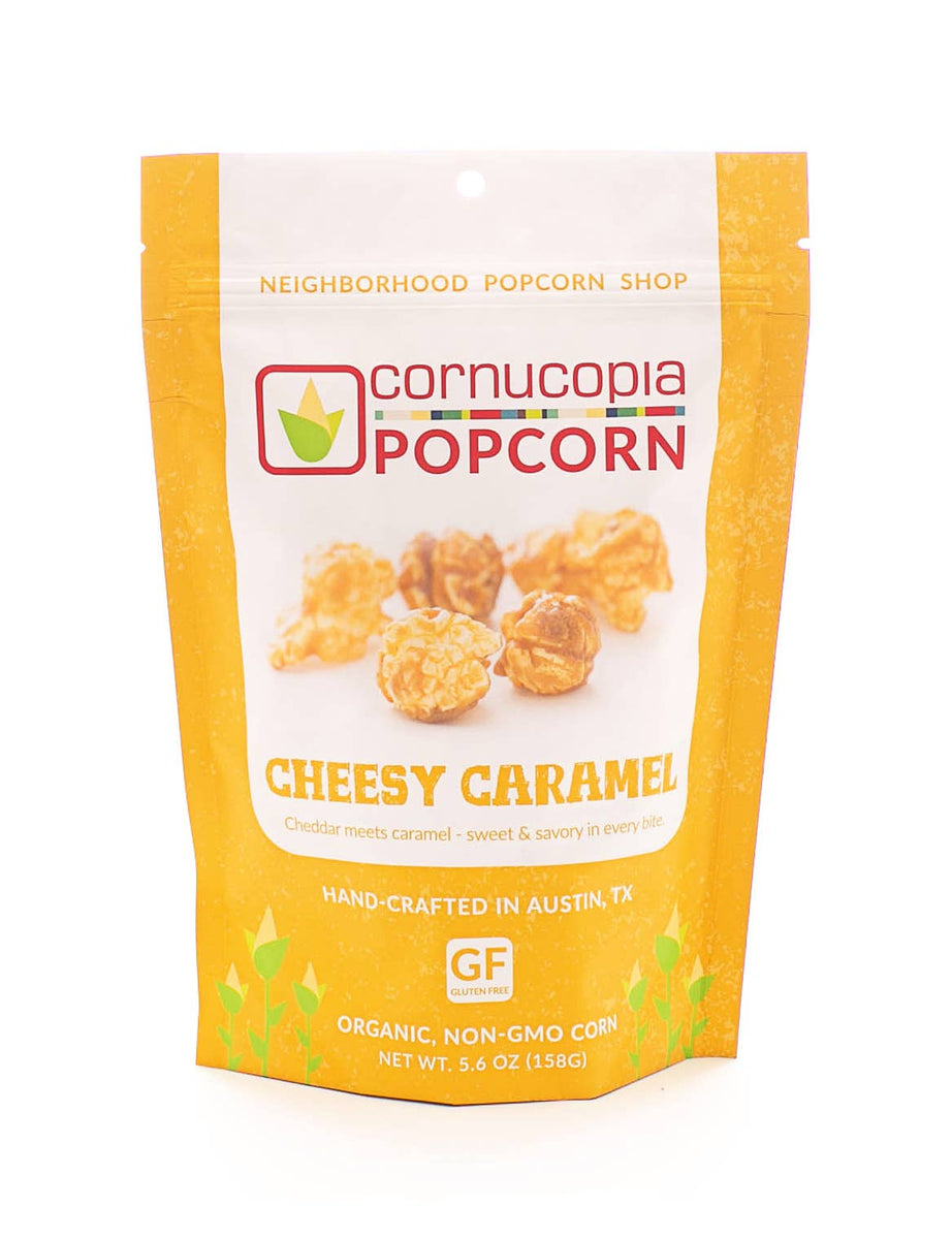 Cornucopia Popcorn - Cheesy-caramel (GF) Signature Bag – Anchor Pantry